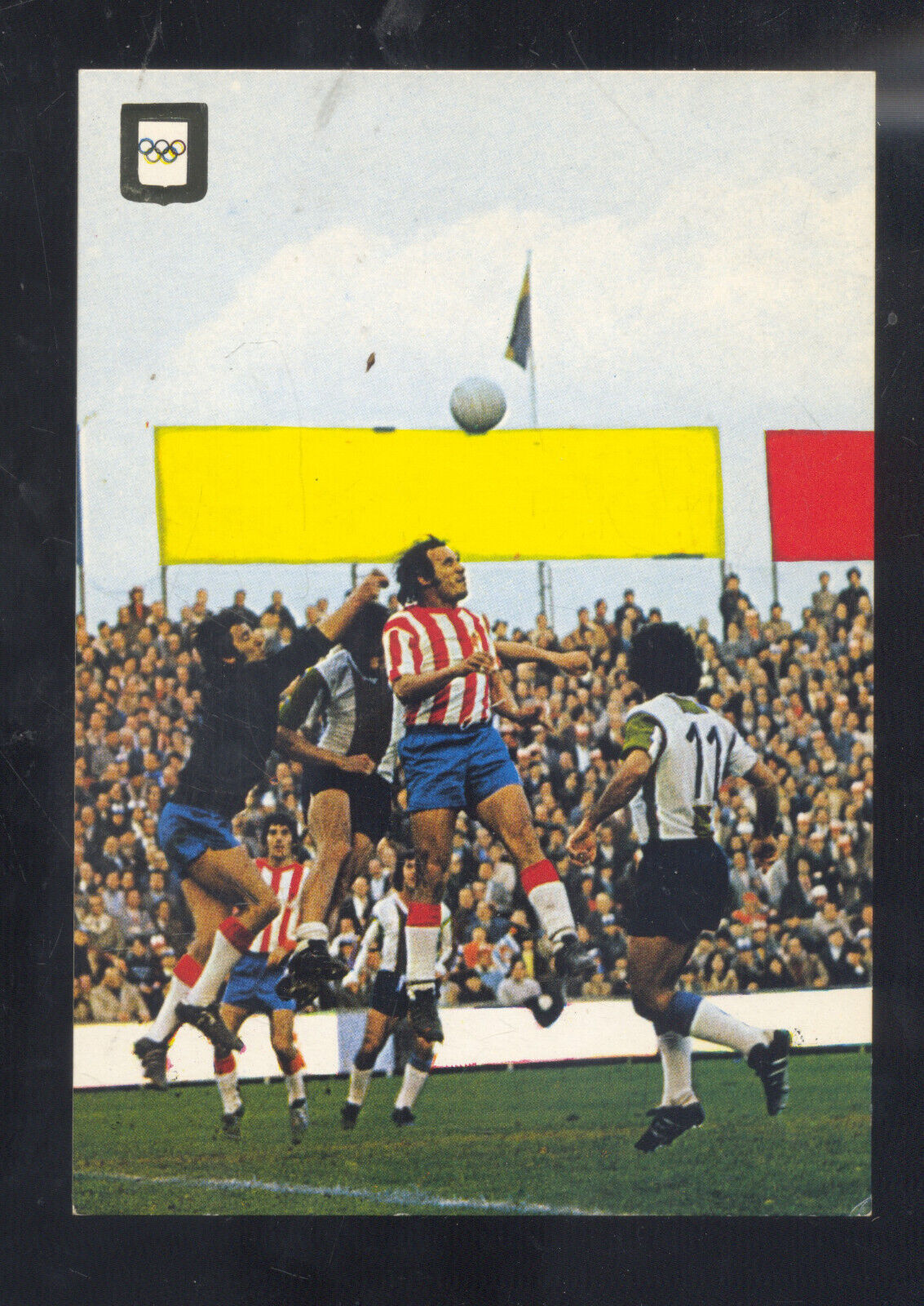 Olympic Soccer Futbal Game Action Olympics Advertising Postcard ...