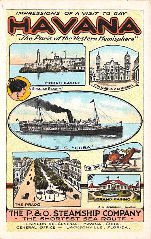 SS Cuba The shortest sea route P & O Steamship Company Ship | Topics ...