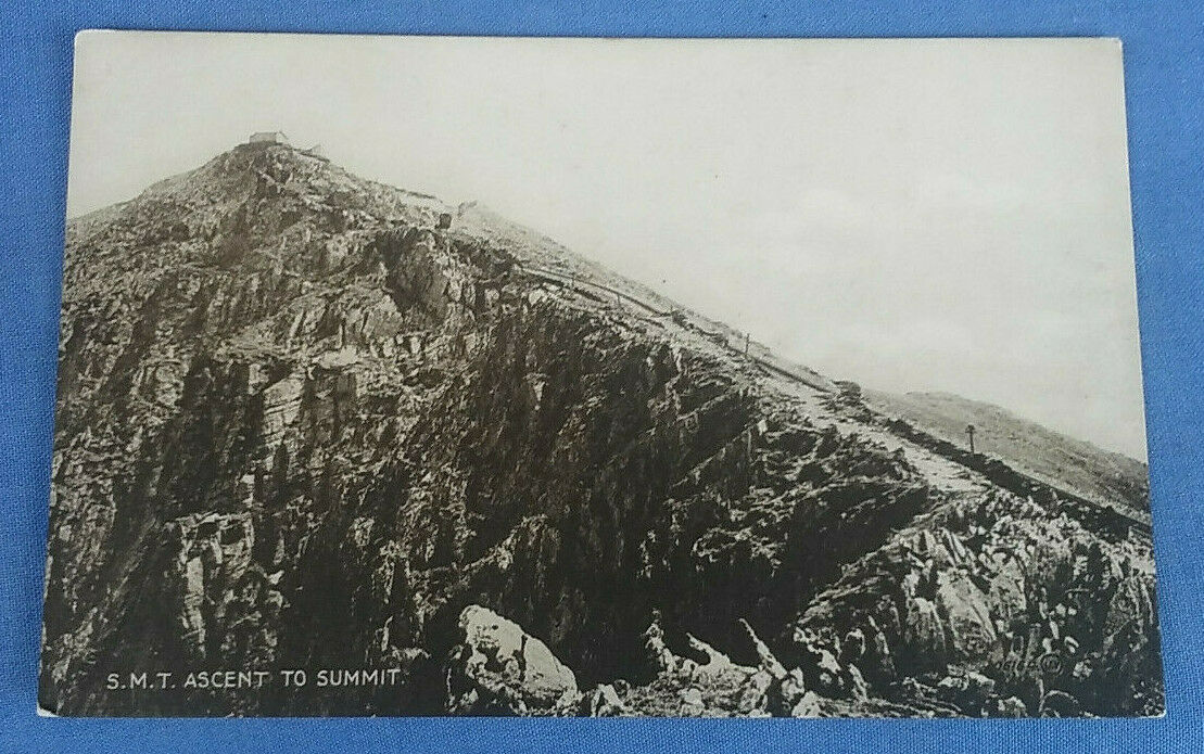 Vintage Postcard Snowdon Mountain Train Ascent To Summit B1B | Europe ...