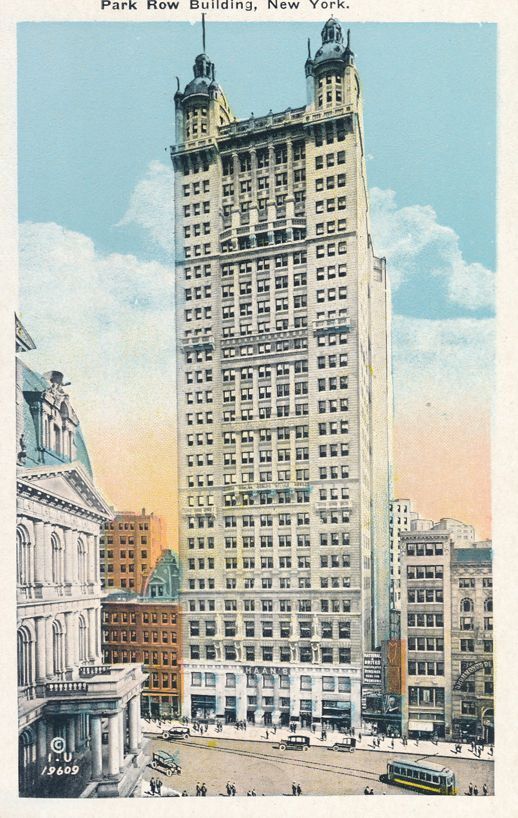 Park Row Building NYC, New York City - First Skyscraper in New York ...