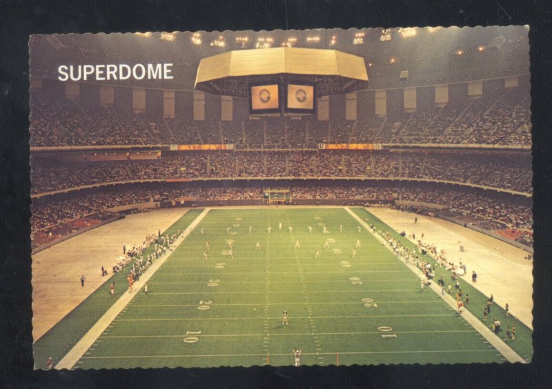 New Orleans Saints NFL Football Stadium the Superdome Interior Postcard ...
