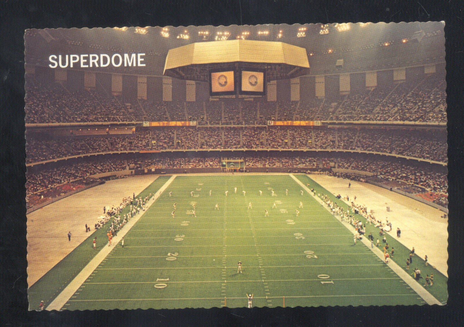 New Orleans Saints NFL Football Stadium the Superdome Interior Postcard ...