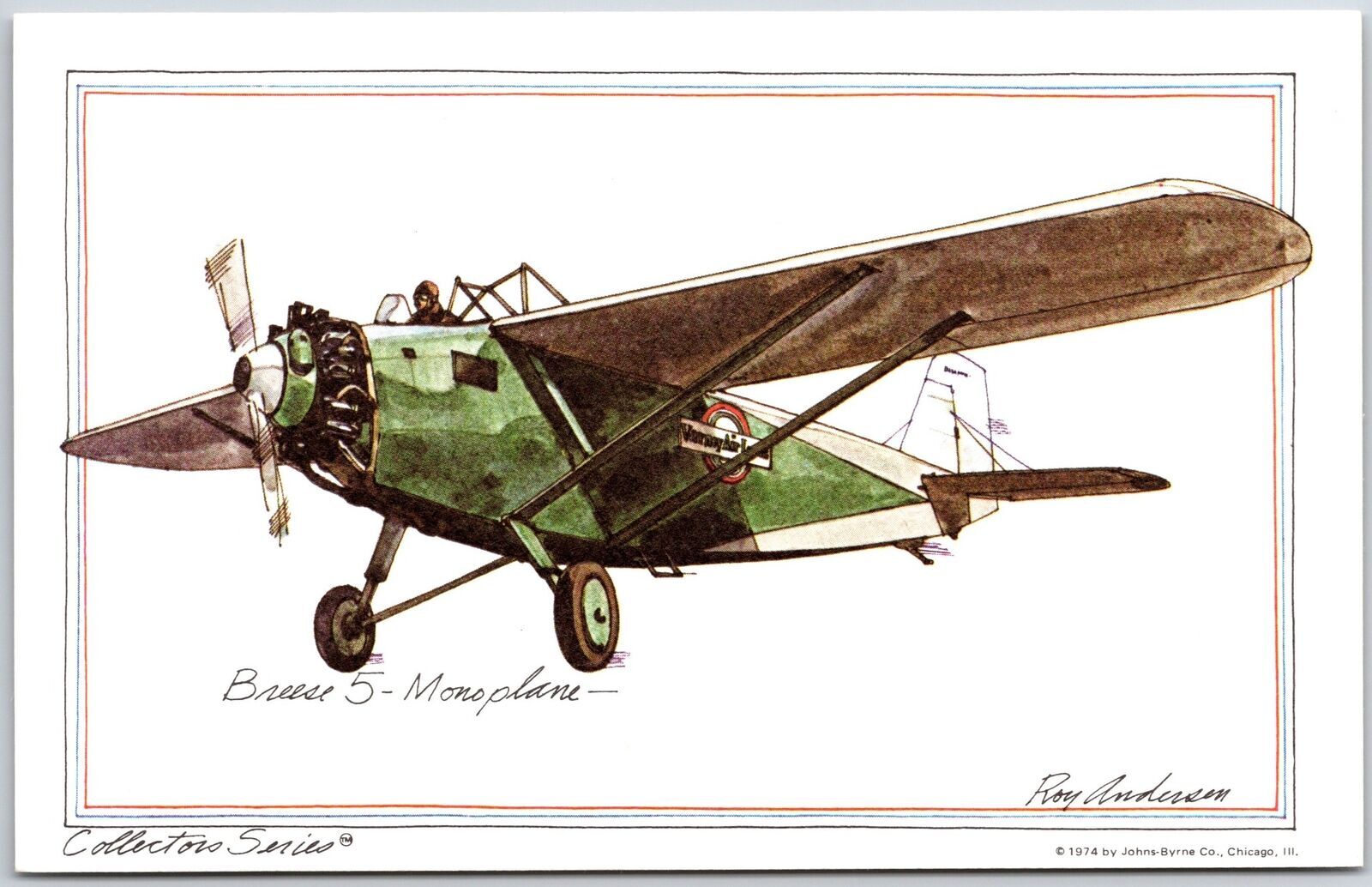 Airplane Breese 5 Monoplane Varney Air Lines Boeing Air Transport ...