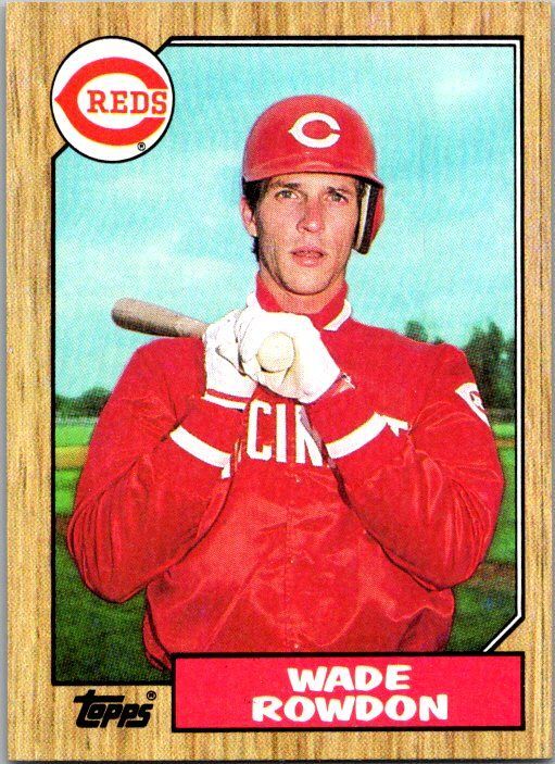 1987 Topps Baseball Card Wade Rowdon Cincinnati Reds sk18069 | Topics ...