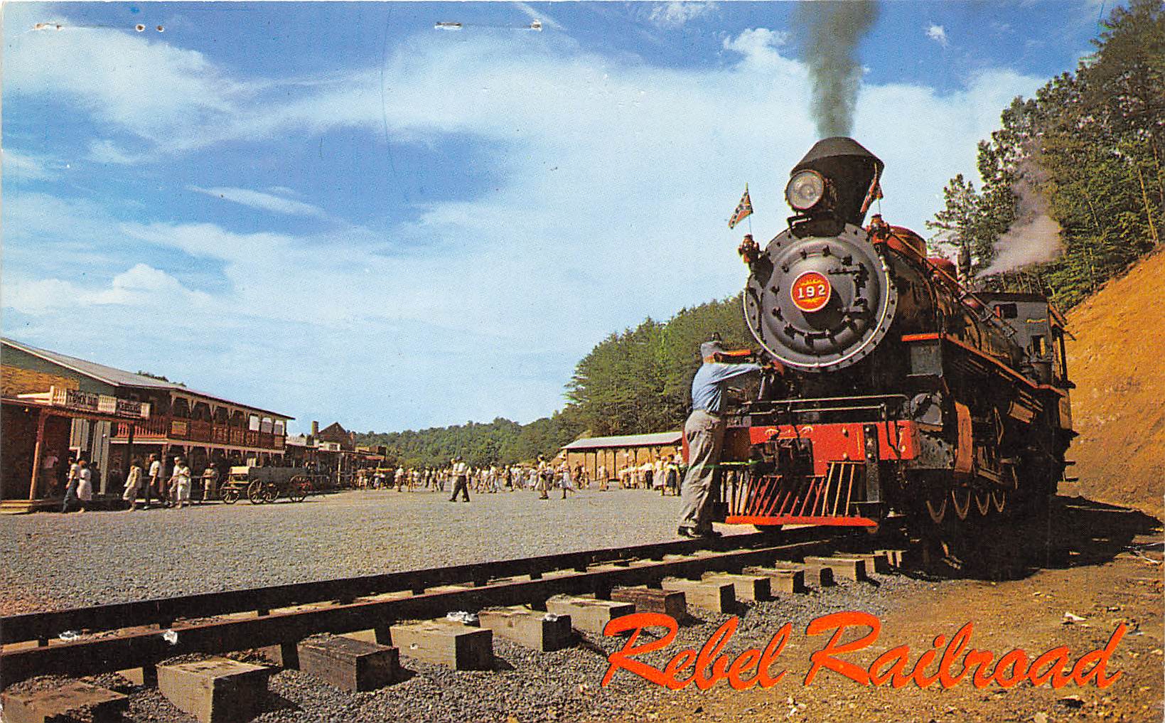 Pigeon Forge nr Gatlinburg Tennesee 1960s Postcard Rebel Railroad ...