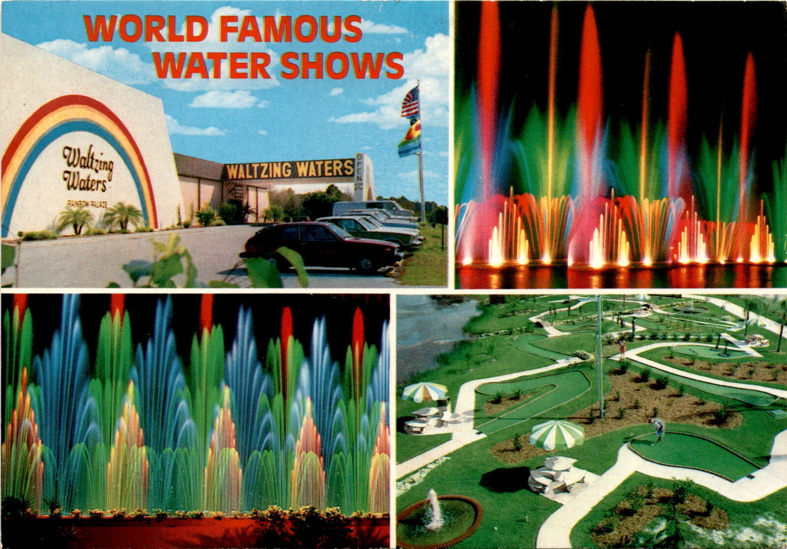 Waltzing Waters, RAINBOW PALACE, WATER SHOWS, U.S. Postcard | United ...