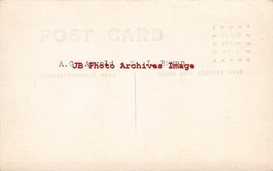 IN, Gary, Indiana, RPPC, Redpath Chautauqua, William Jennings Bryan in ...