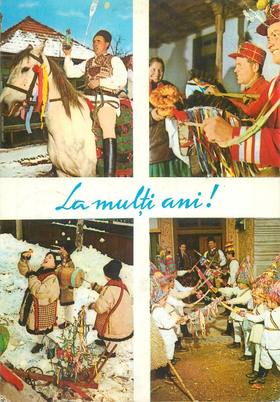 Postcard Romanian Ethnic types and scenes folklore traditions typical ...