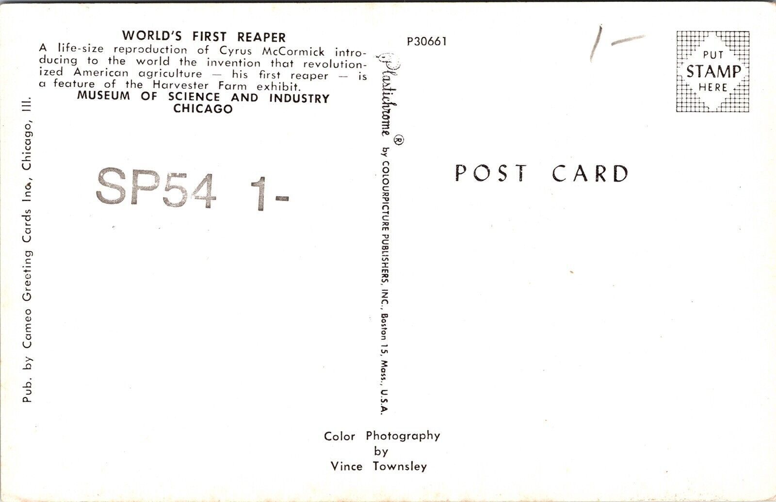 First Reaper Life Size Reproduction Cyrus McCormick Museum Science ...