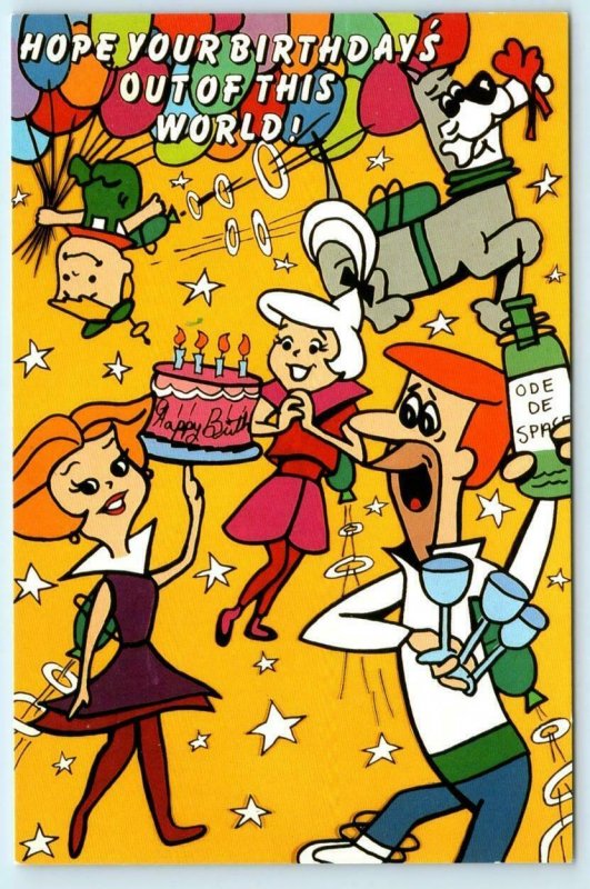 THE JETSONS "Out of This World Birthday" 1988 Hanna-Barbera ~ 4"x6 ...