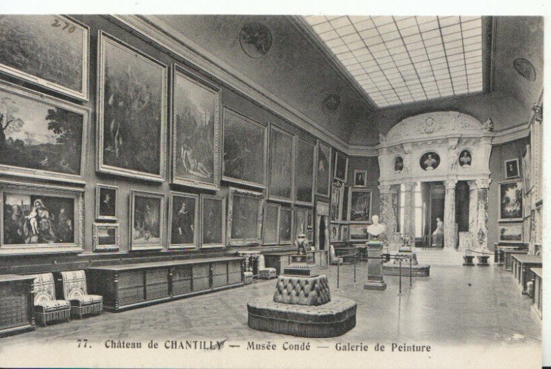 France Postcard - Chateau De Chantilly - Musee Conde - Galerie De ...