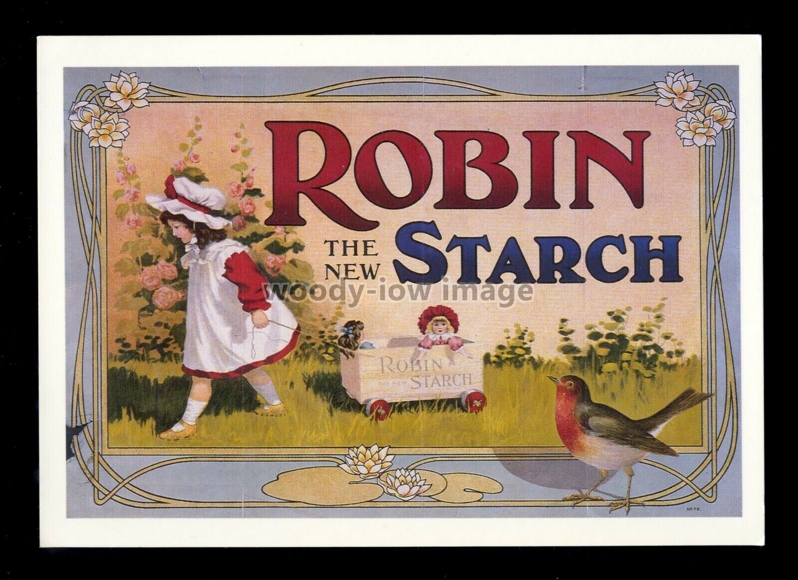 ad4162 - Robin the new Starch - Box Trolley & Robin - Modern Advert ...