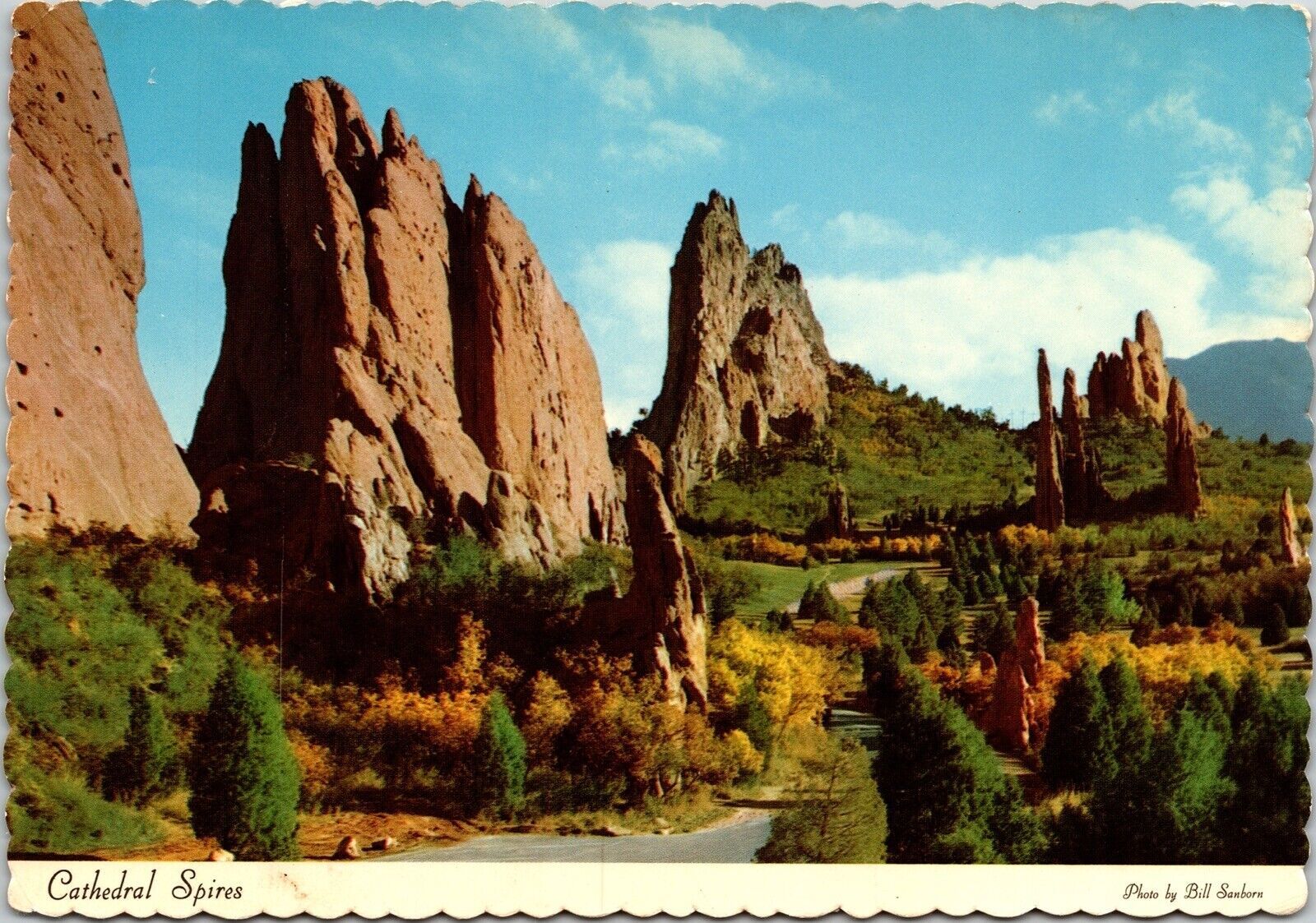 Spires Garden Gods North Pikes Peak Region Colorado Chrome Postcard UNP ...
