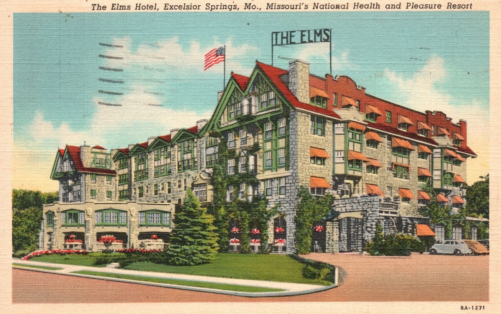 Vintage Postcard 1940 Elms Hotel Health & Pleasure Resort Excelsior ...