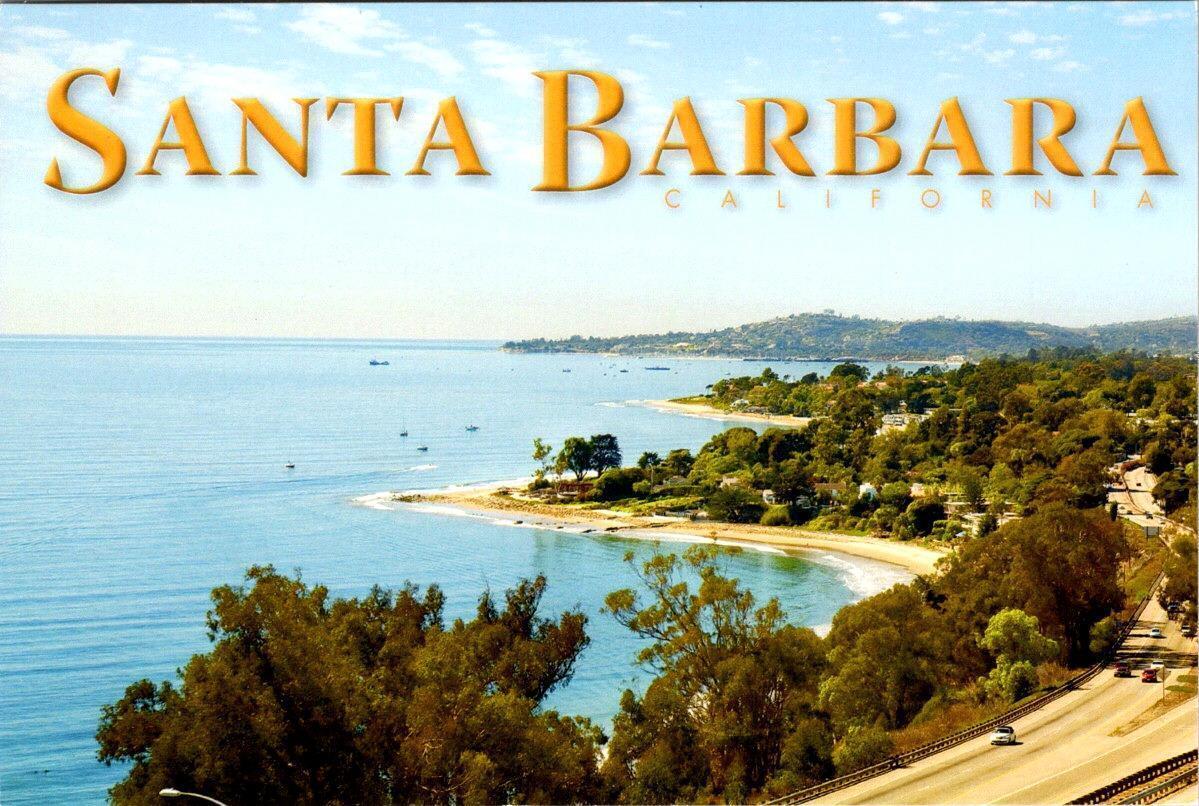 2~4X6 Postcards Santa Barbara CA California HIGHWAY 101 MAP CARD ...