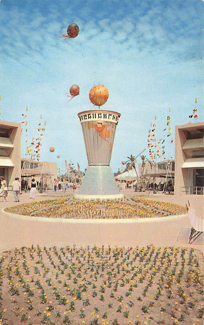 Disneyland Tomorrowland Entrance Clock Of The World Vintage Postcard ...