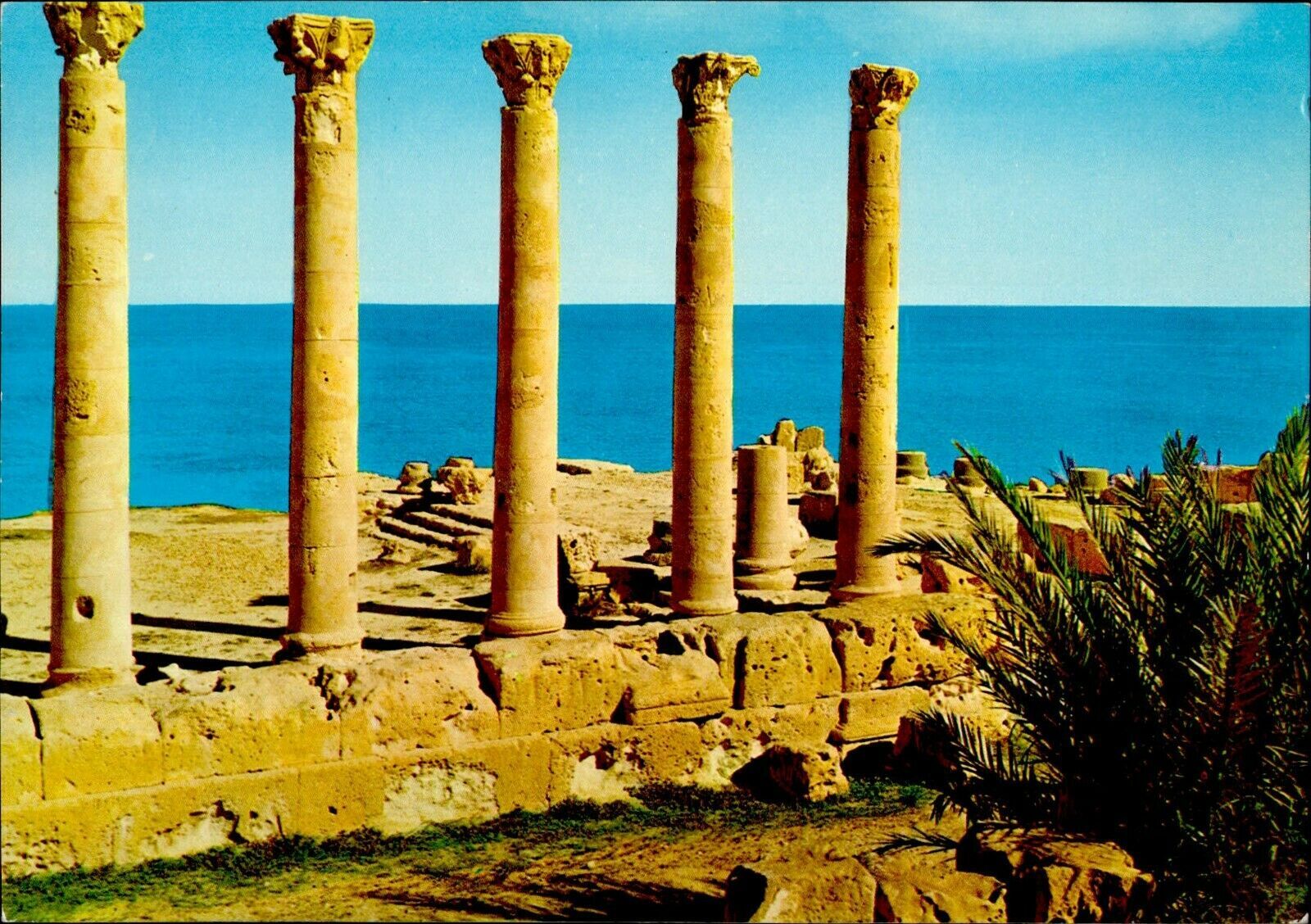 IMN05252 africa libya sabratha ruins archeology history mediteraneean ...