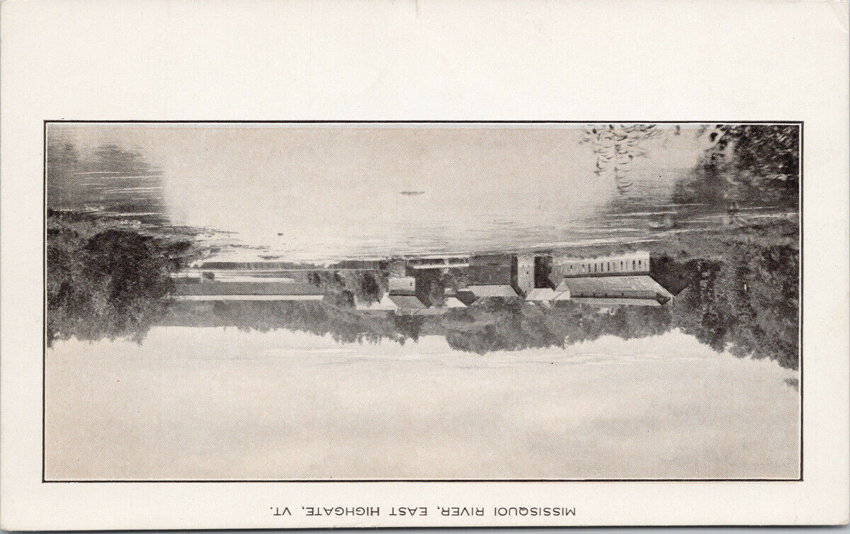 Missisquoi River East Highgate VT Vermont c1920 Litho Postcard F79 *as ...
