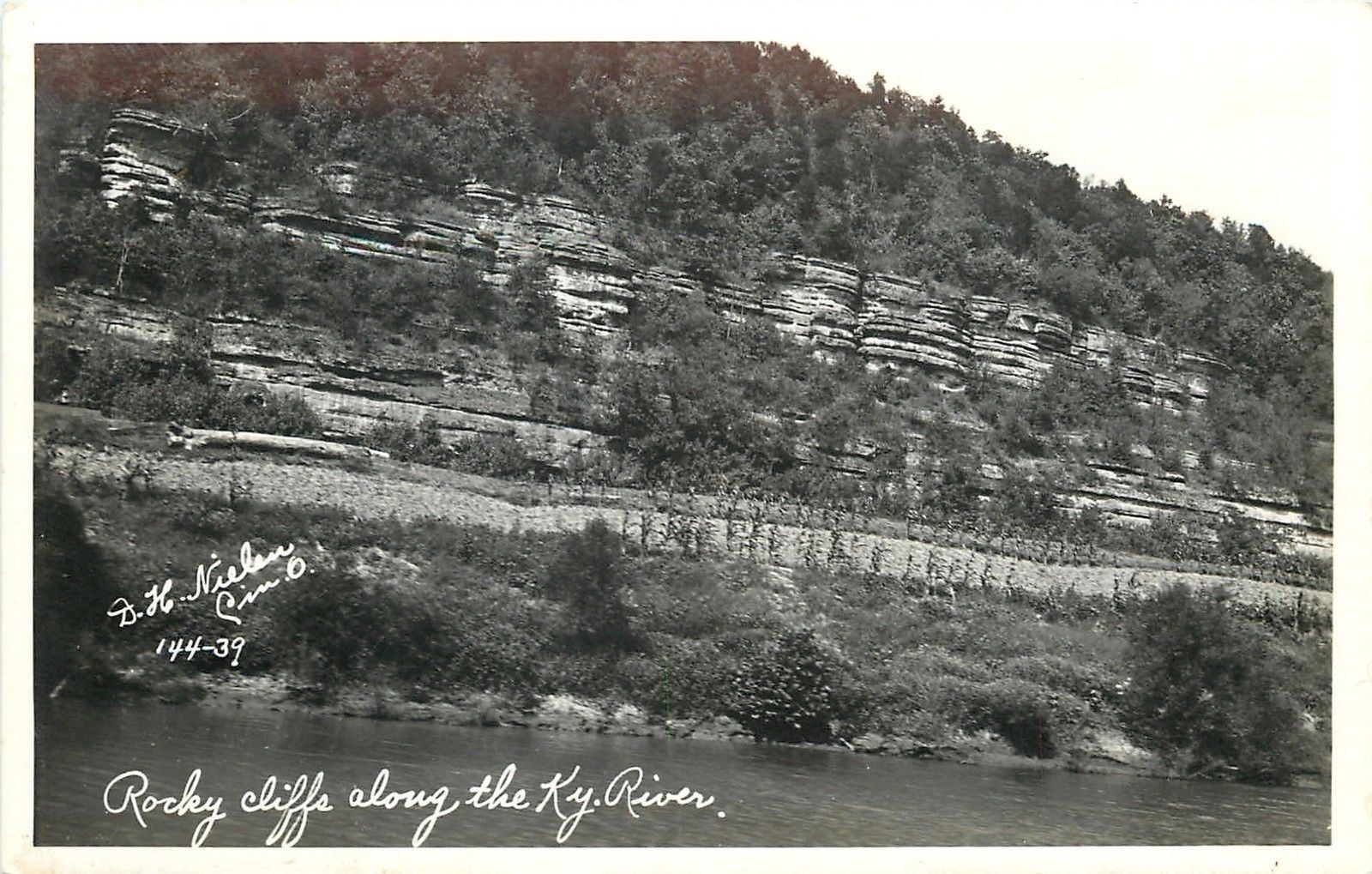 Kentucky~Rocky Cliffs Along River~1930s Real Photo Postcard~Nielsen ...