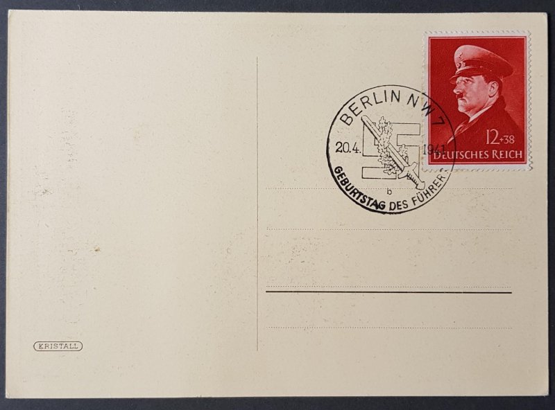 Germany Third Reich Original Propaganda Postcard Fuhrer Adolf Hitler ...