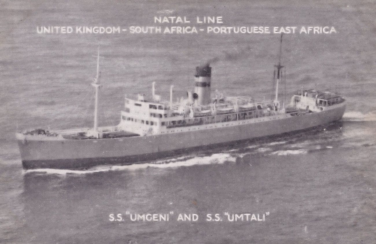 SS Umgeni Umtali Natal Line Ship Old Postcard | Topics - Transportation ...