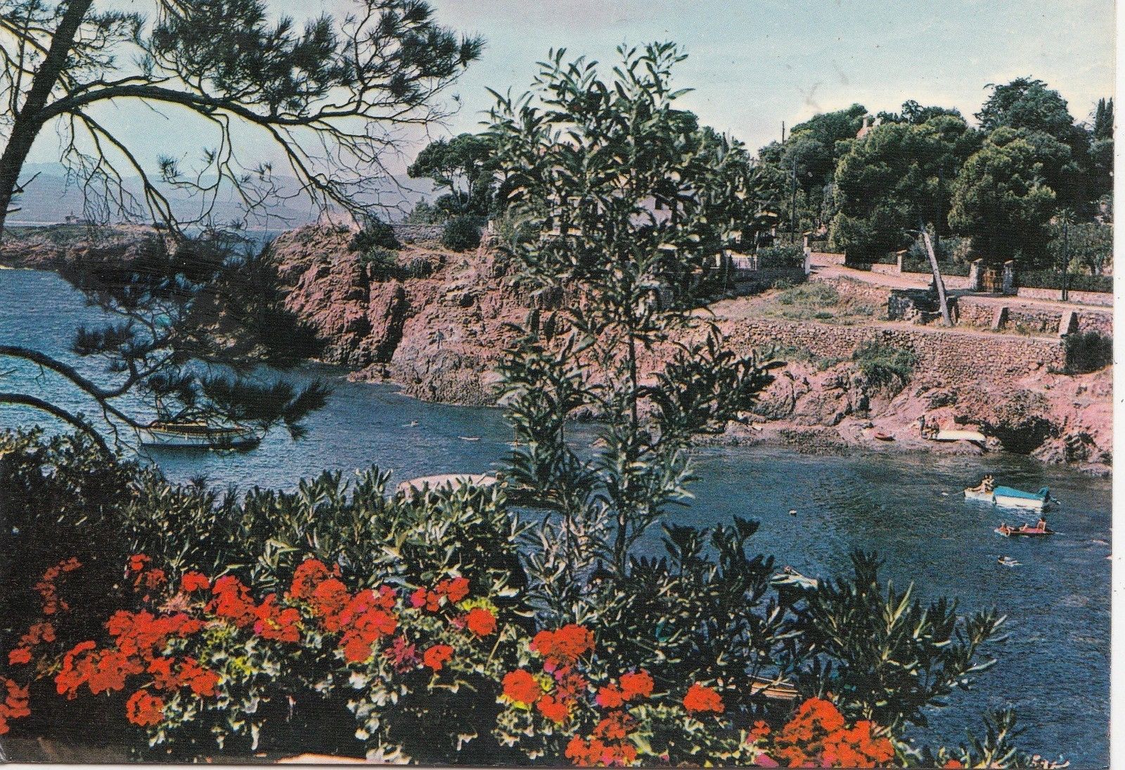 BF22329 cote d azur calanque fleurie france front/back image | Europe ...