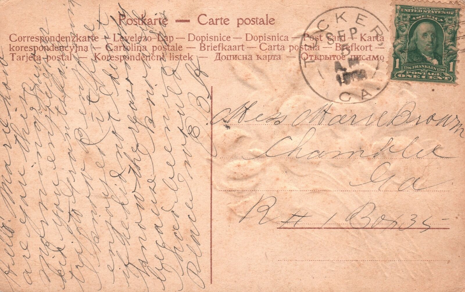 Vintage Postcard Greetings And All Good Wishes Card Friendship ...