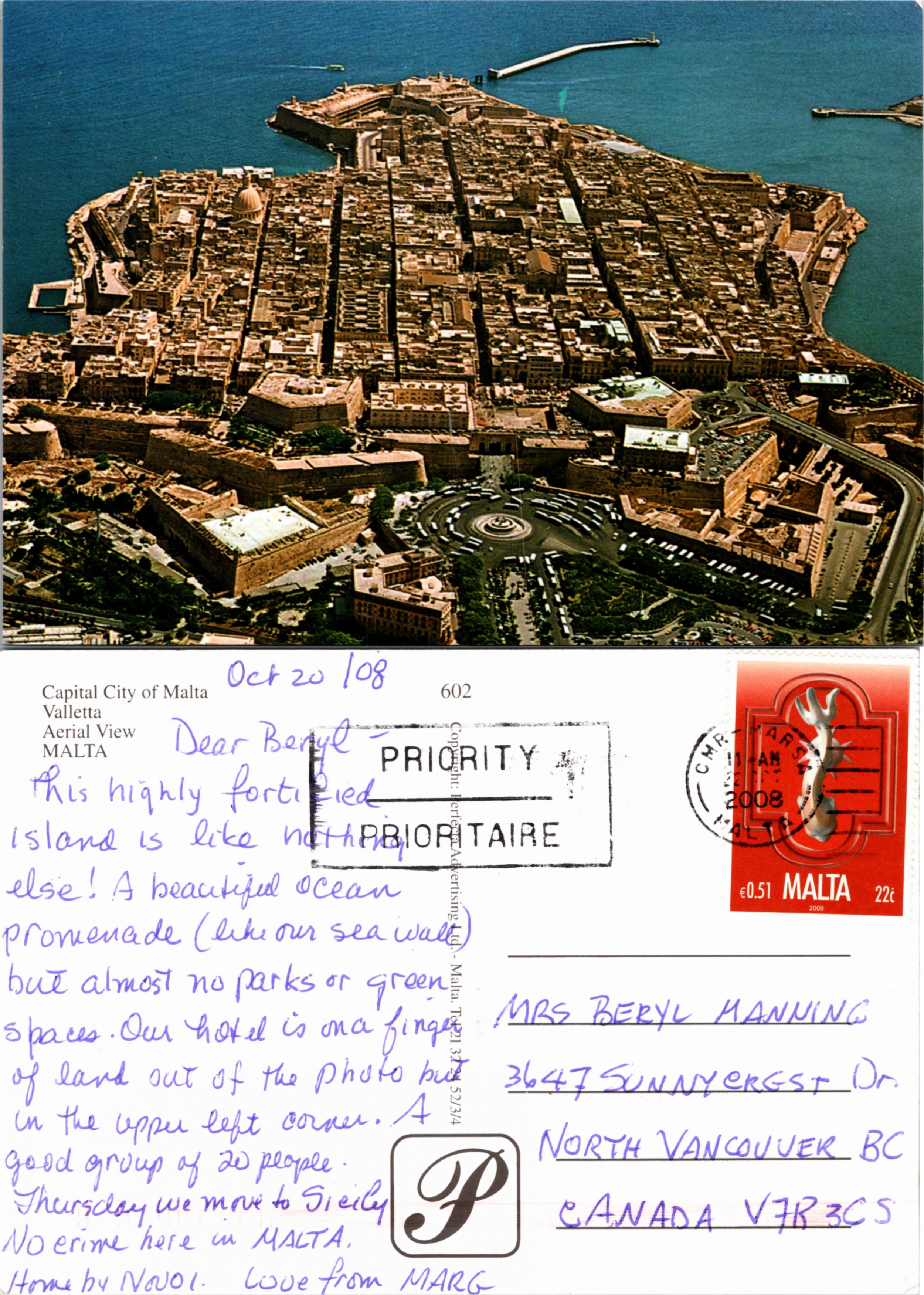 Malta (22133 | Europe - Malta, Postcard / HipPostcard