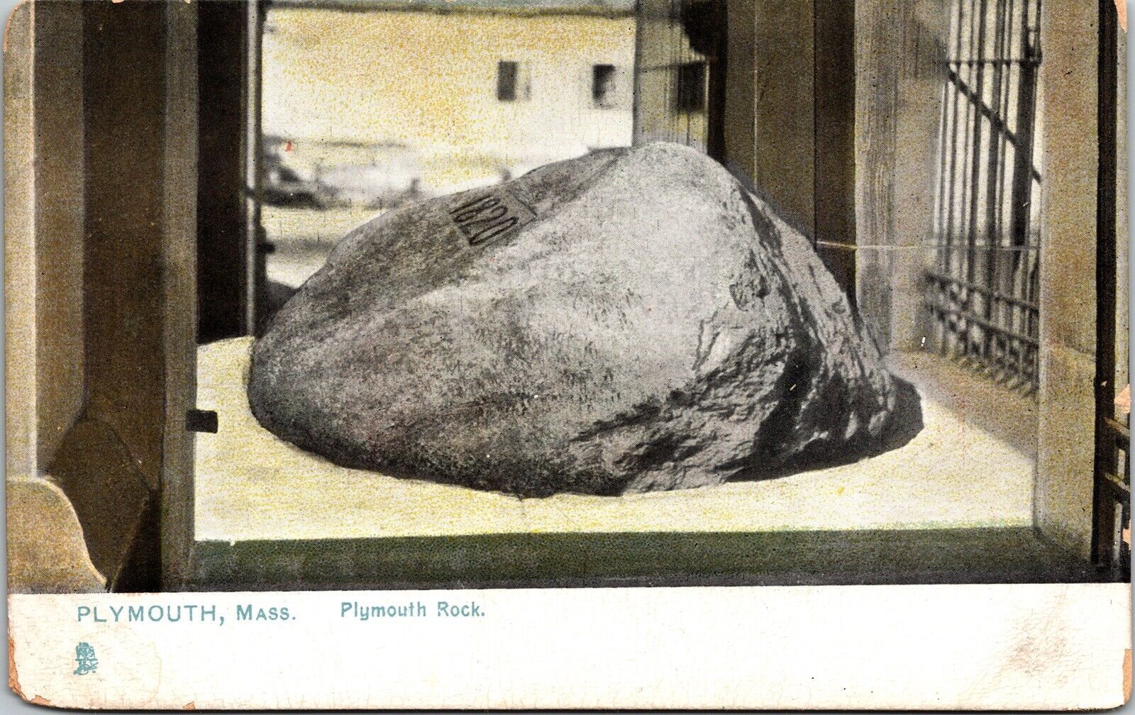 Plymouth Rock Massachusetts Ma Mass Antique Undivided Back Unp Vtg ...