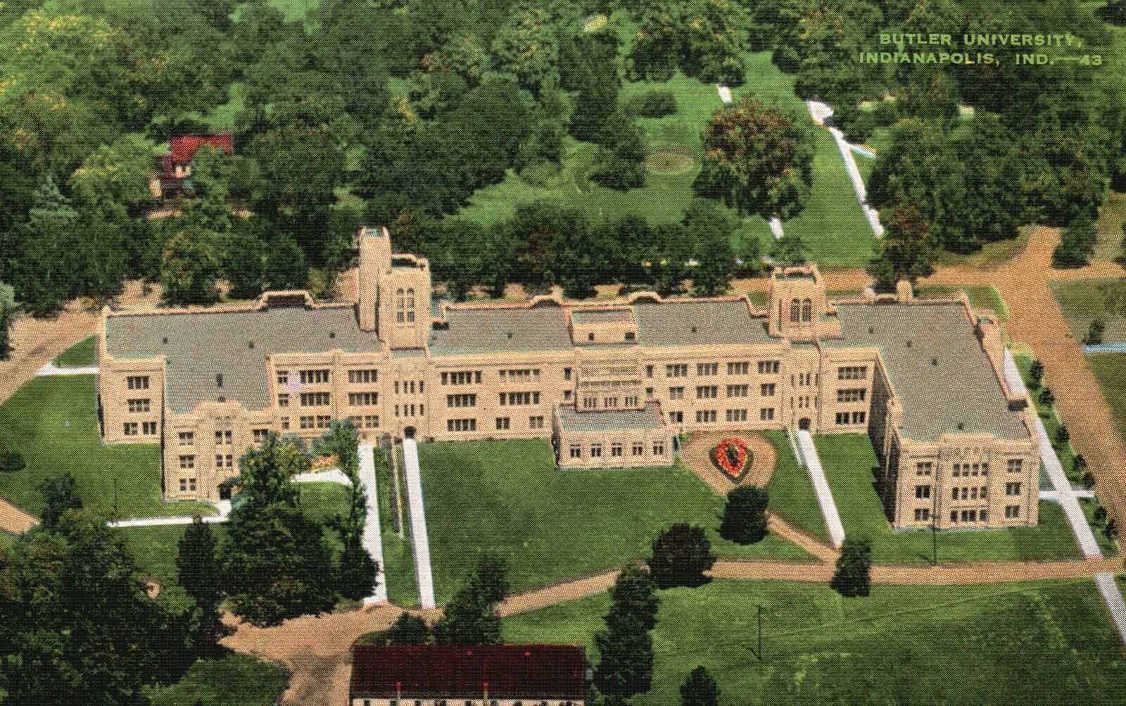 Vintage Postcard 1930's Butler University College Building Indianapolis ...