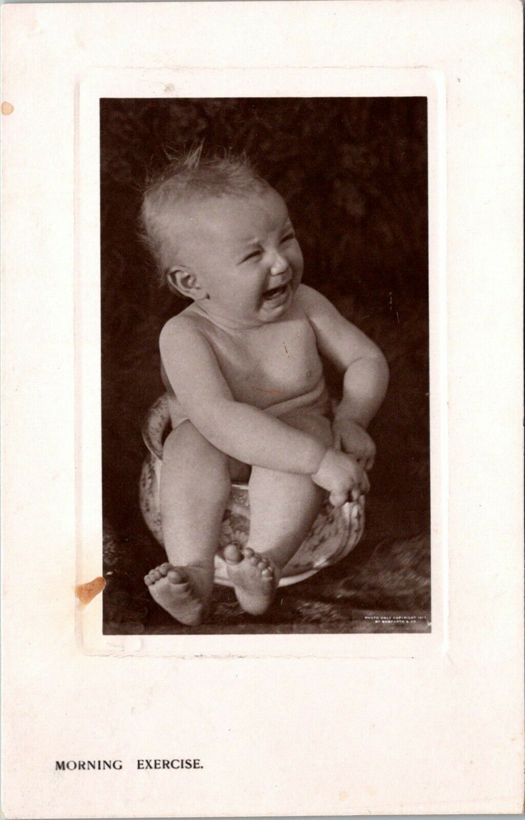 Bamforth Morning Exercise Crying Baby RPPC | Other / Unsorted, Postcard ...