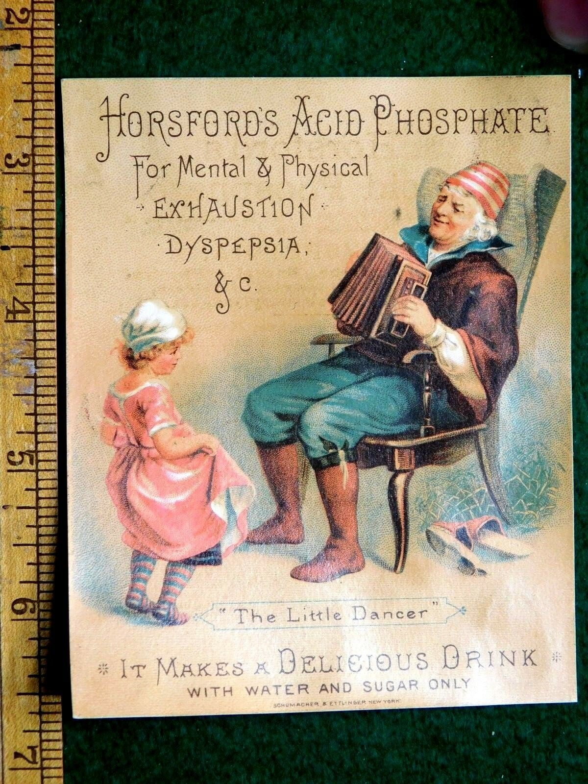 1880s Horsford's Acid Phosphate Quack Medicine Victorian Trade Card F13 ...