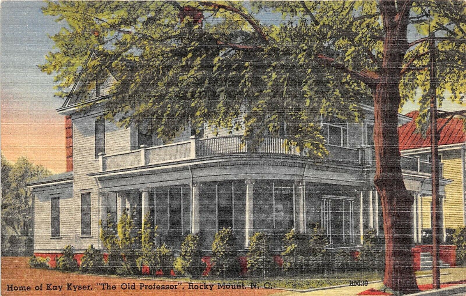 Rocky Mount North Carolina 1940s Postcard Home Of Kay Kyser The Old ...