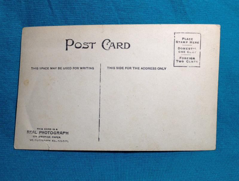 1906 Rotograph Real Photo A Tempting Morsel Cat Duckling RPPC Bromide ...