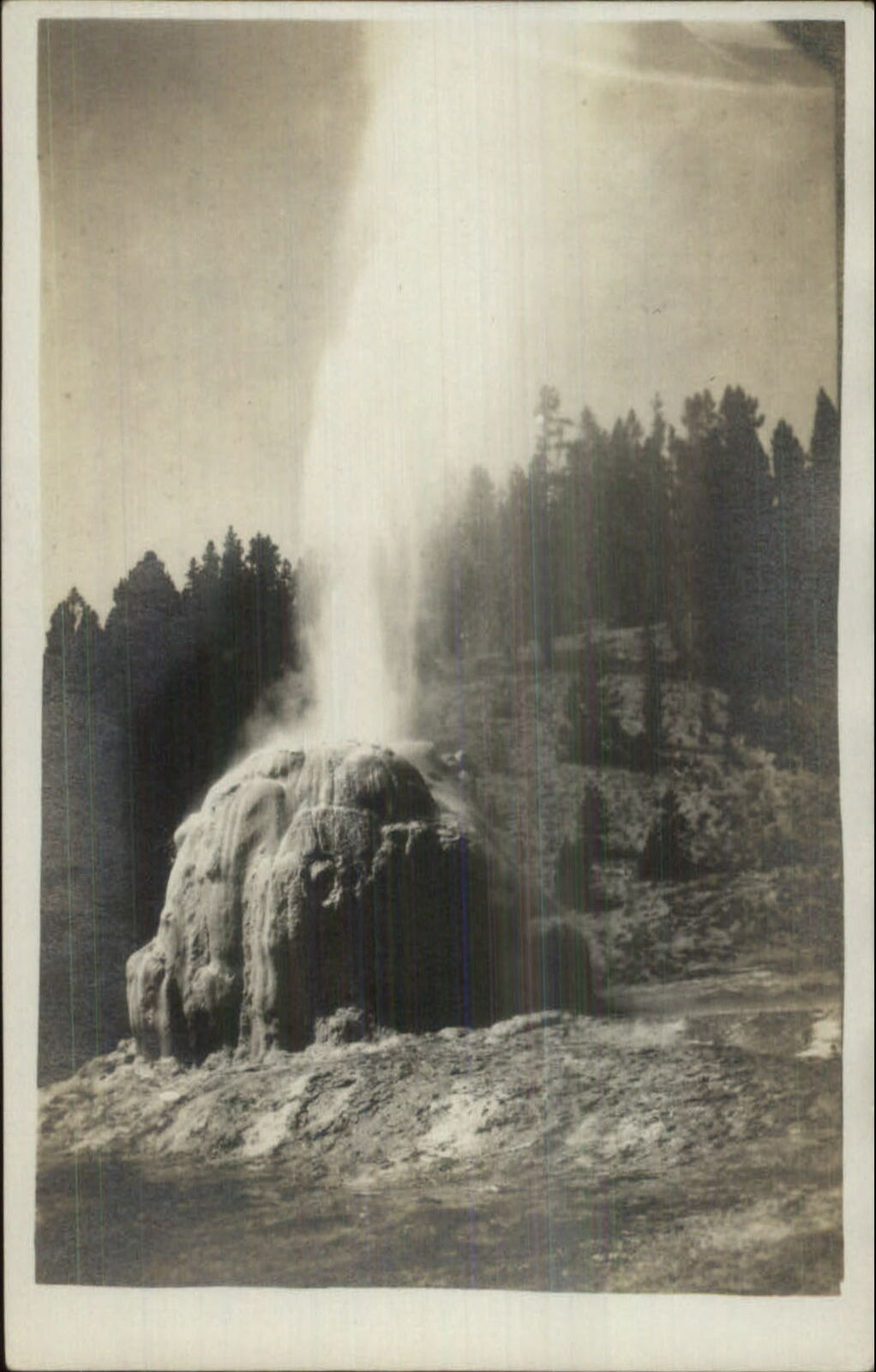 Yellowstone? Geyser Shooting c1910 Real Photo Postcard - UNIDENTIFIED ...