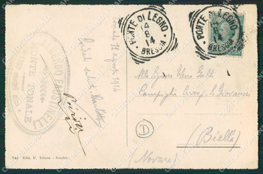 Brescia Passo del Tonale cartolina QK6843 | Topics - Other, Postcard ...