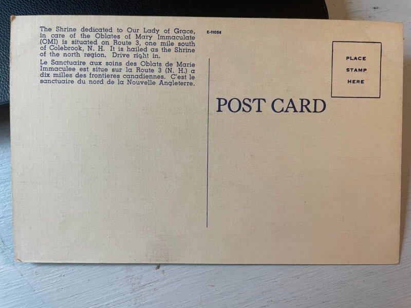 Vintage Postcard 1930-45 Shrine of Our Lady of Grace Route 3 Colebrook ...