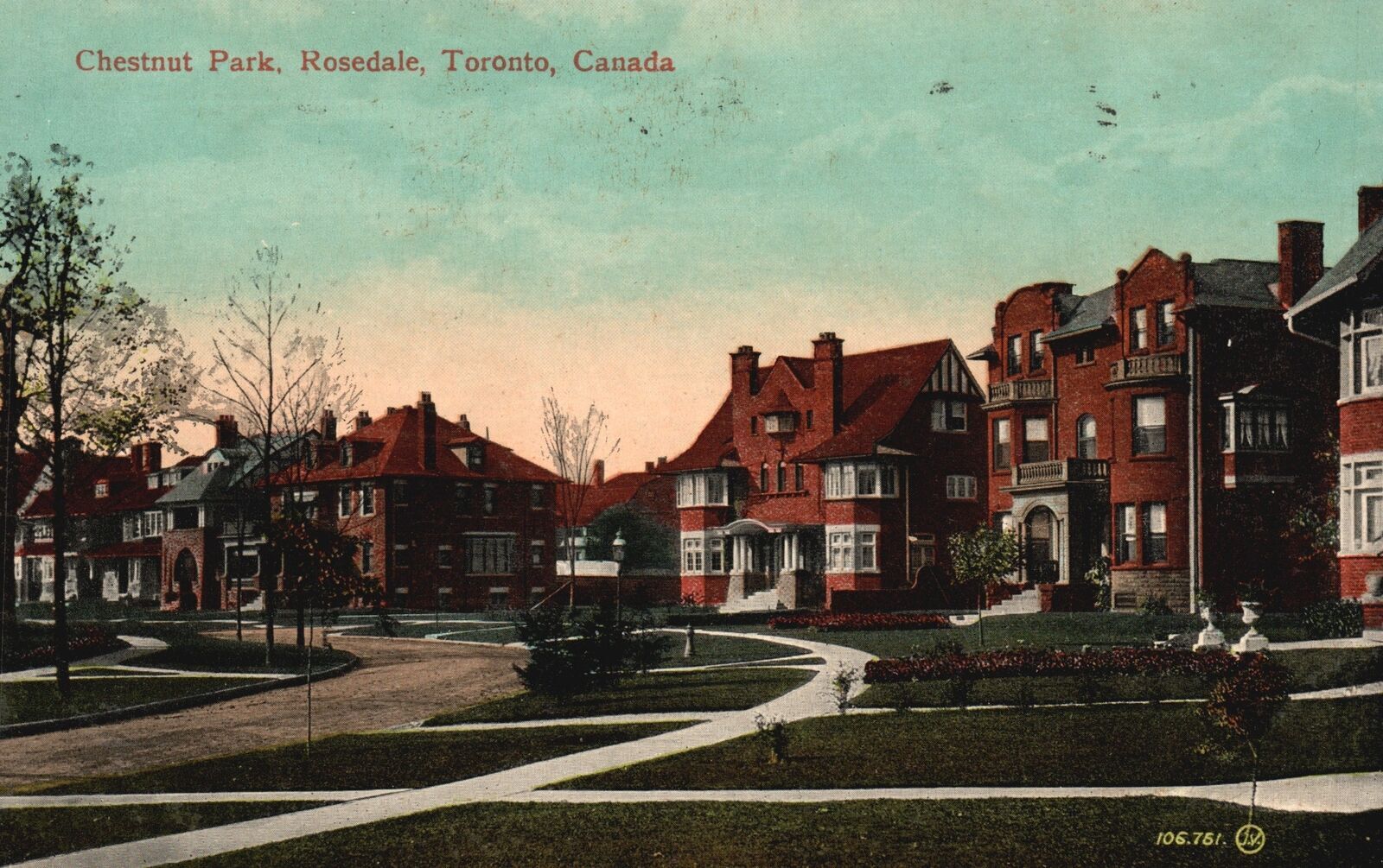 Vintage Postcard 1913 Chestnut Park Grounds Buildings Rosedale Toronto ...