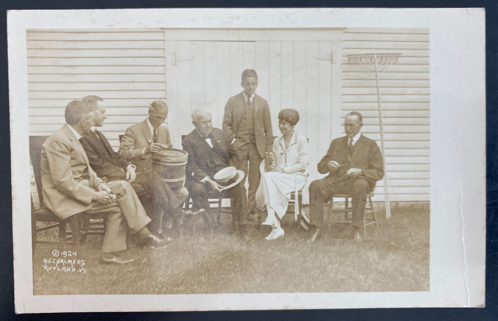 Mint USA Real Picture Postcard Political President Coolidge Henry Ford ...