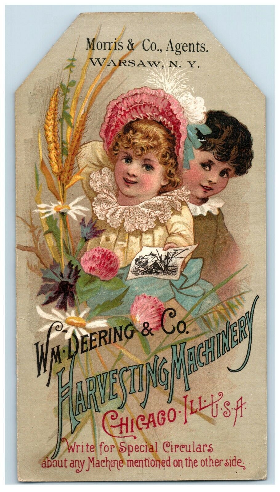 Lot Of 3 1880's Deering Farming Machines Harvesting Reaper Mower 7N ...