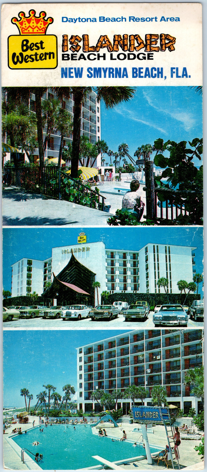 c1970s New Smyrna Beach, FL Best Western Islander Daytona Brochure Card ...