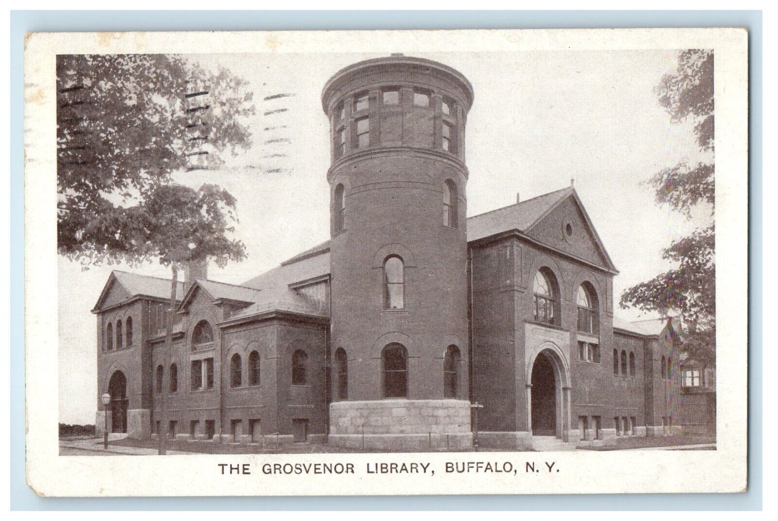1909 The Grosvenor Library Building Buffalo New York NY Posted Antique ...