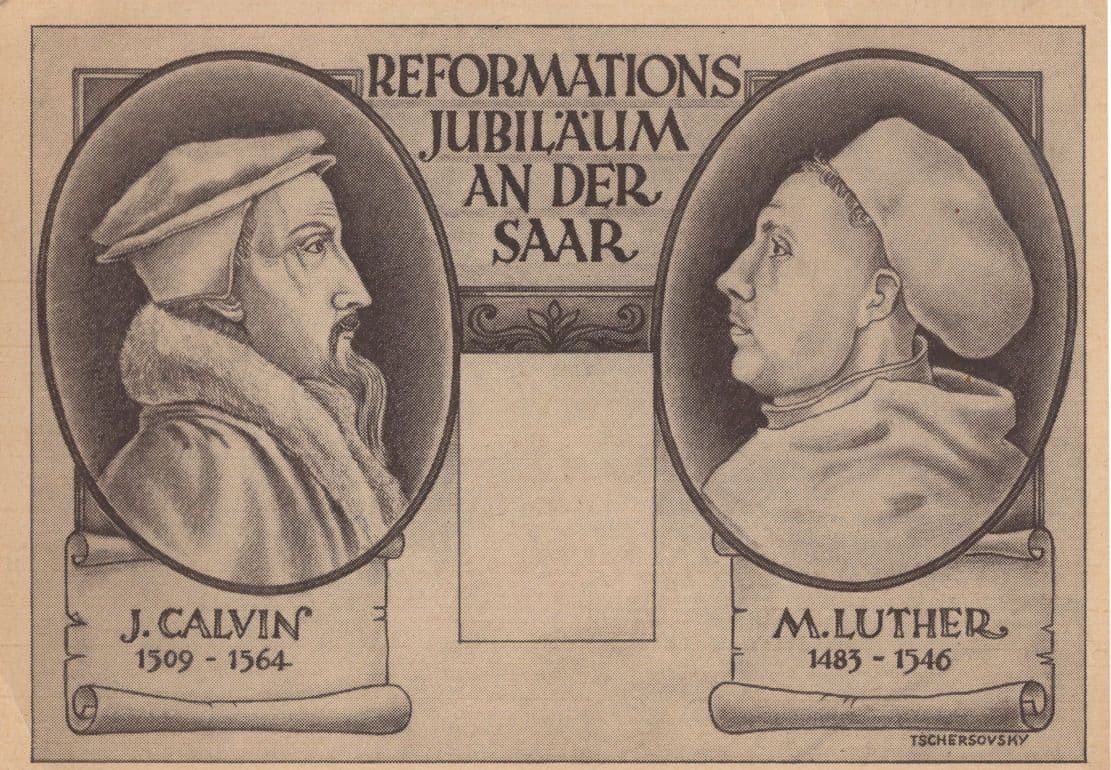 Reformations Jubilaum John Calvin Martin Luther Priest Old Postcard ...