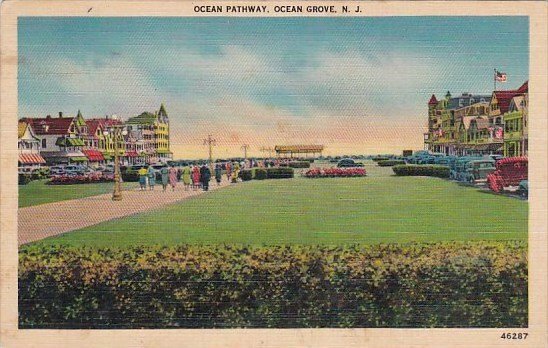 Ocean Pathway Ocean Grove New Jersey 1941 | United States - New Jersey ...