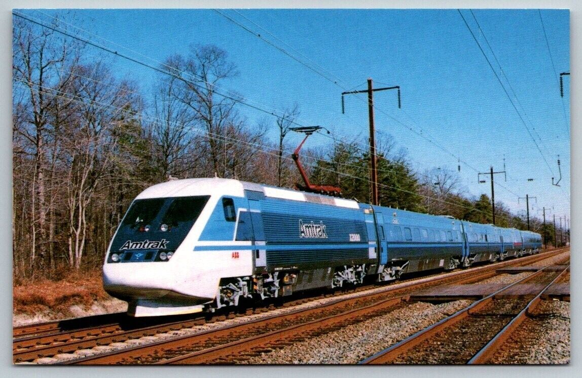 Vintage Railroad Train Locomotive Postcard - Amtrak X2000 | Other ...