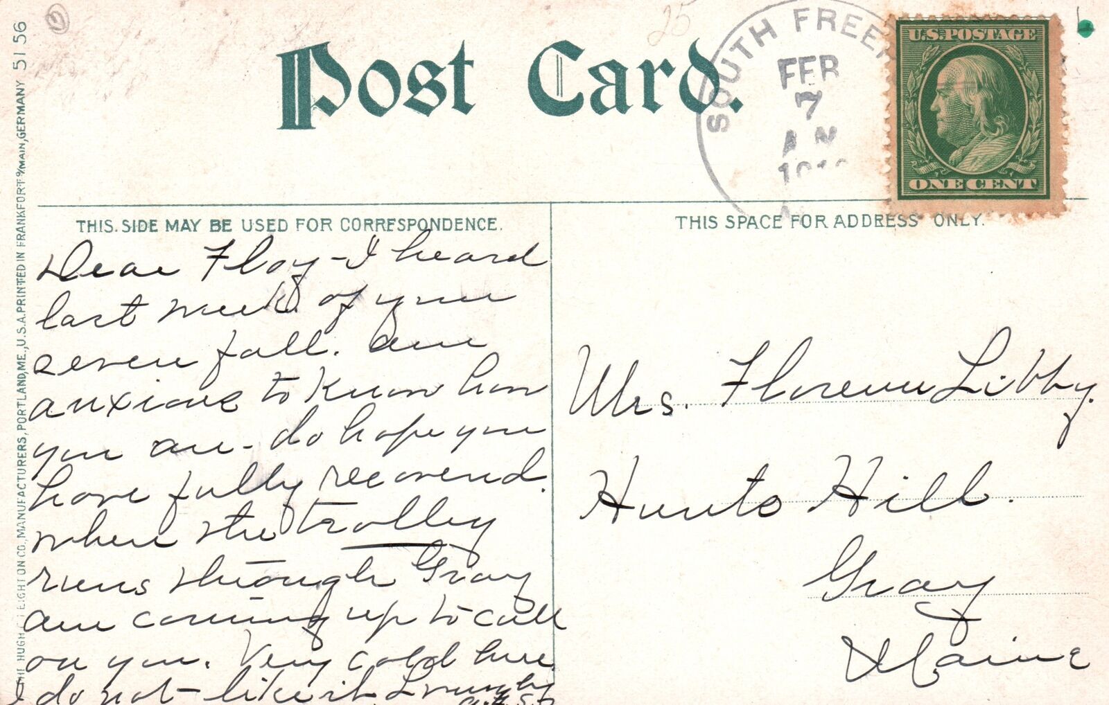 Vintage Postcard 1910's White Head Rock Formation Cliff Startled Ocean ...