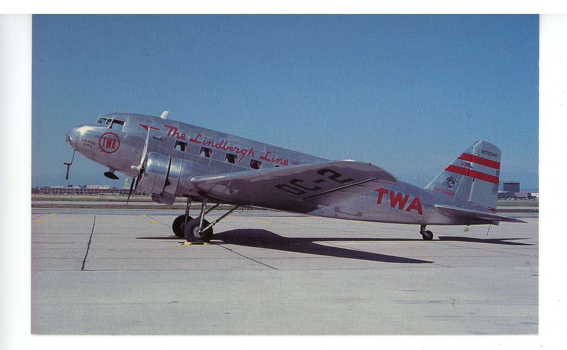 TWA, The Lindberg Line. Douglas DC-2 (Mary Jayne's Specialties ...