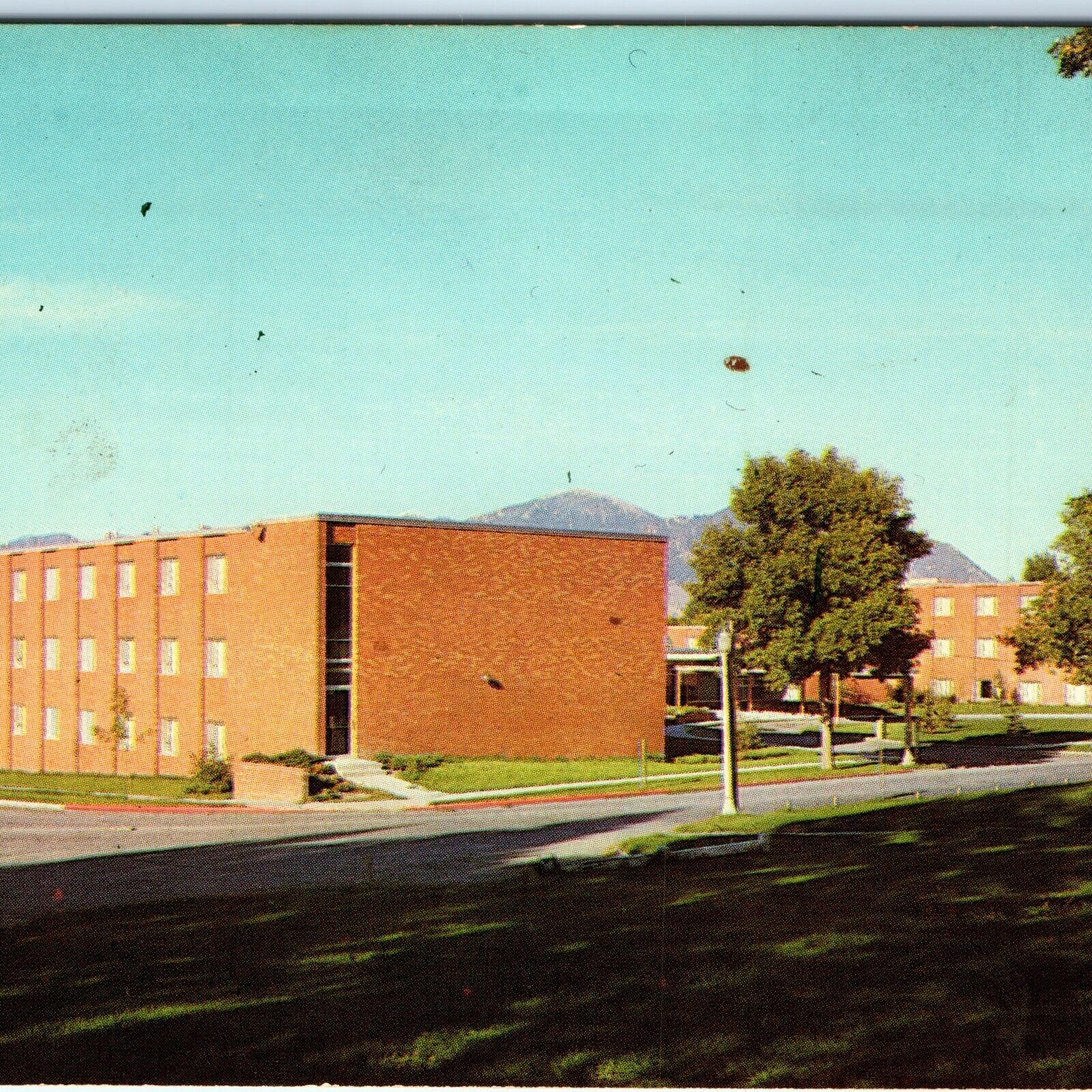 c1960s Bozeman, MT Hapner Hall, Montana State College Campus Chrome ...