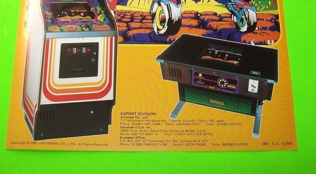 Snap Jack Arcade Flyer Universal Original NOS 1981 Space Age Promo 8.5 ...