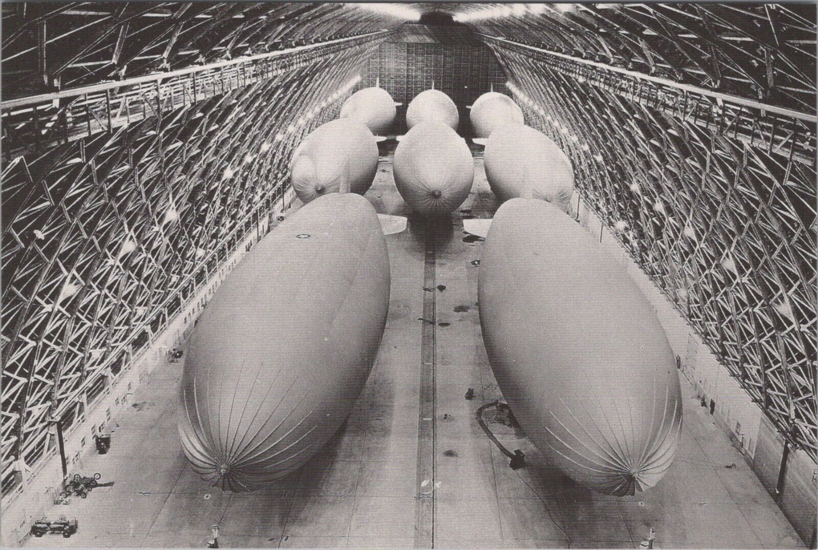 Military Postcard-WW2 Blimps, Tillamook Naval Air Station Museun (Repro ...